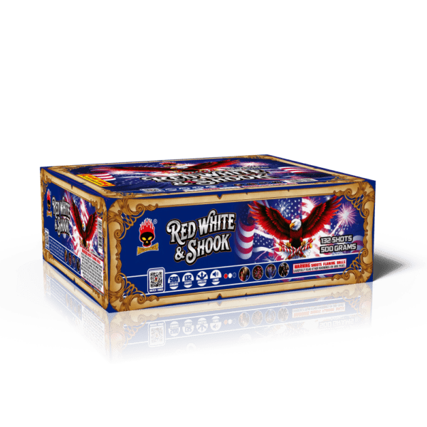 RED WHITE & SHOOK – Megabanger Fireworks