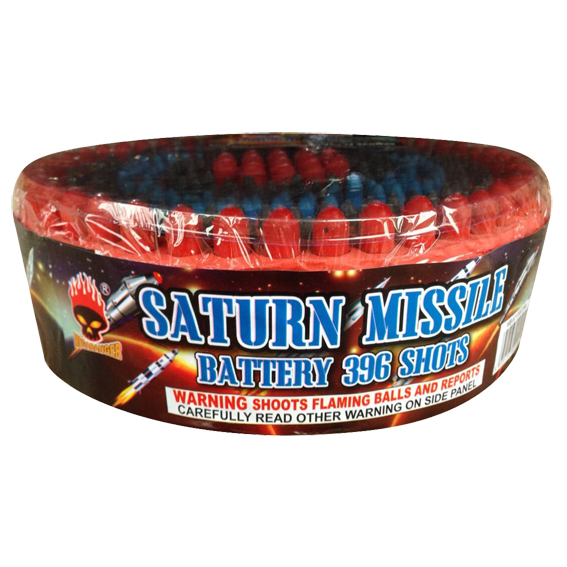 Saturn Missile Battery 396 Shots – Megabanger Fireworks